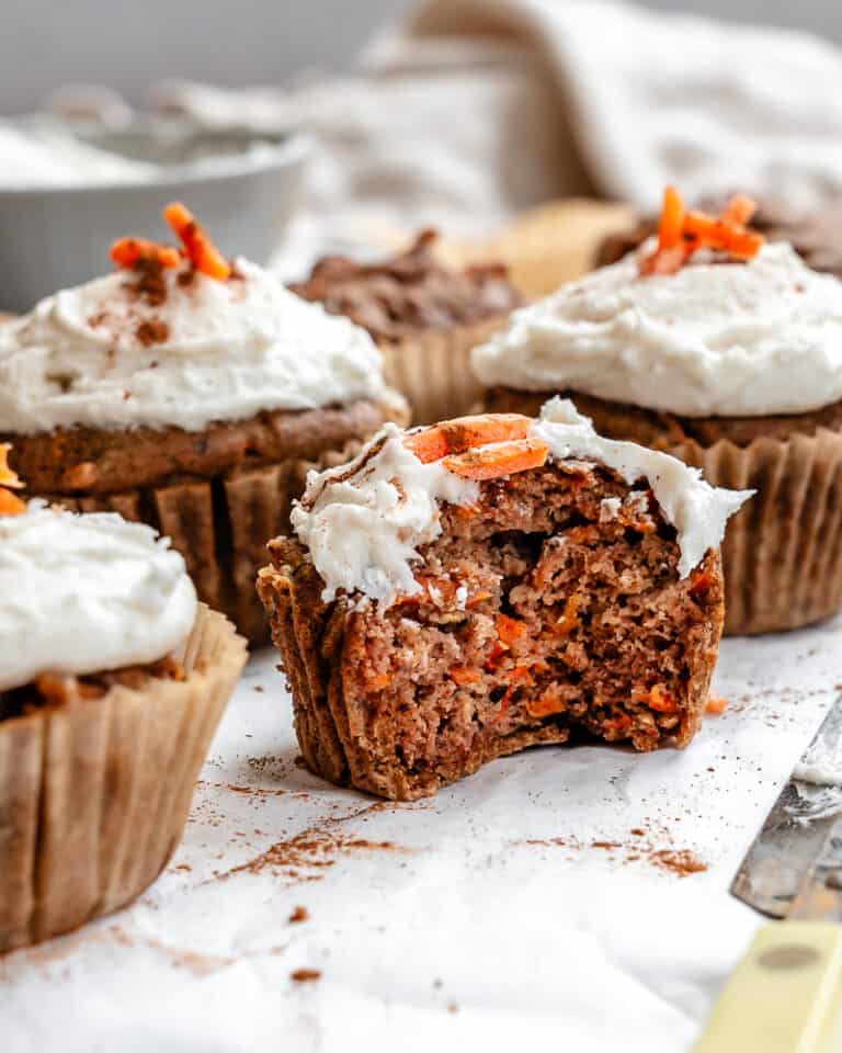 Easy Carrot Cupcakes [Eggless] - Plant-Based on a Budget