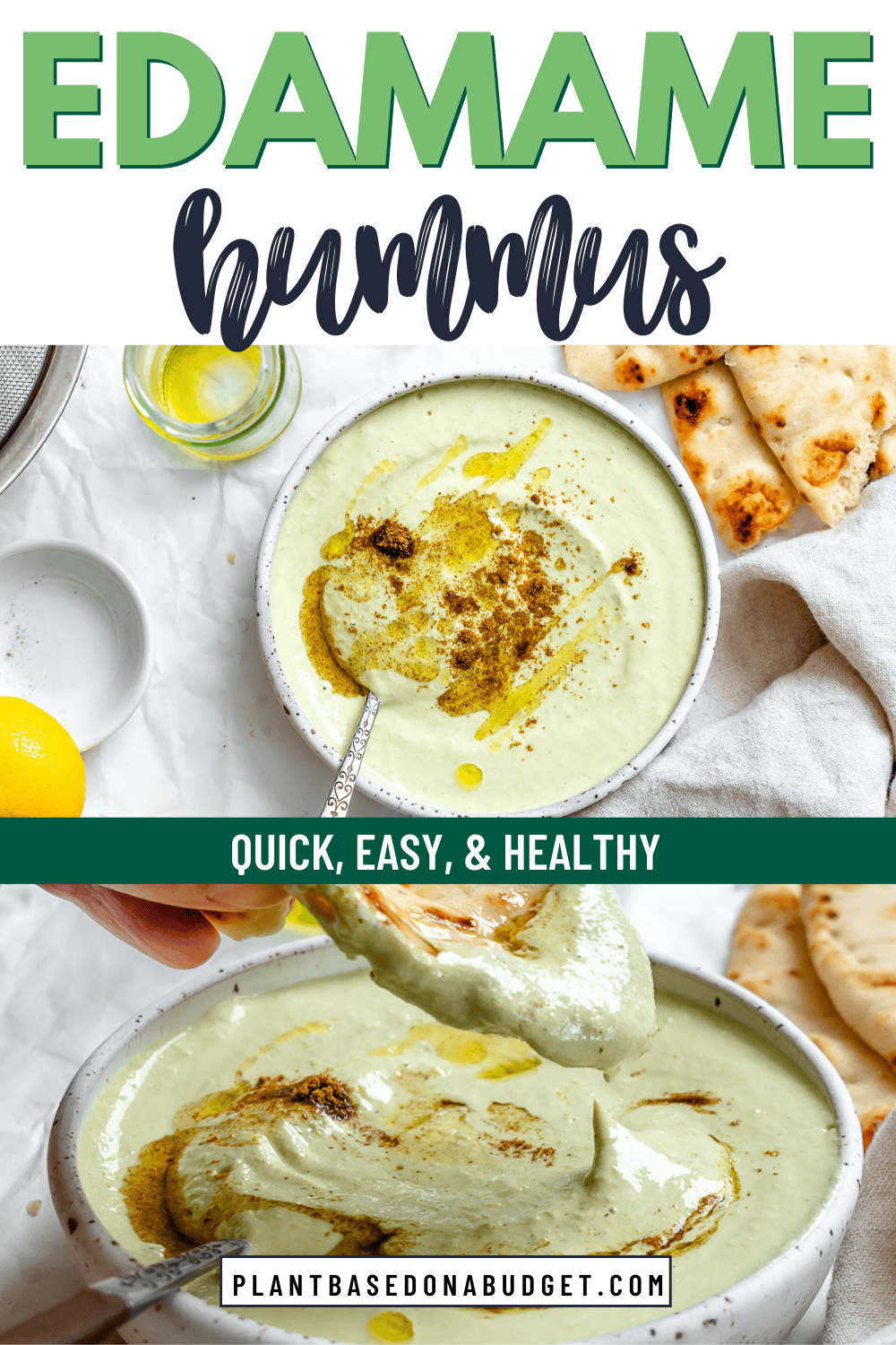 Edamame Hummus - Plant-Based on a Budget