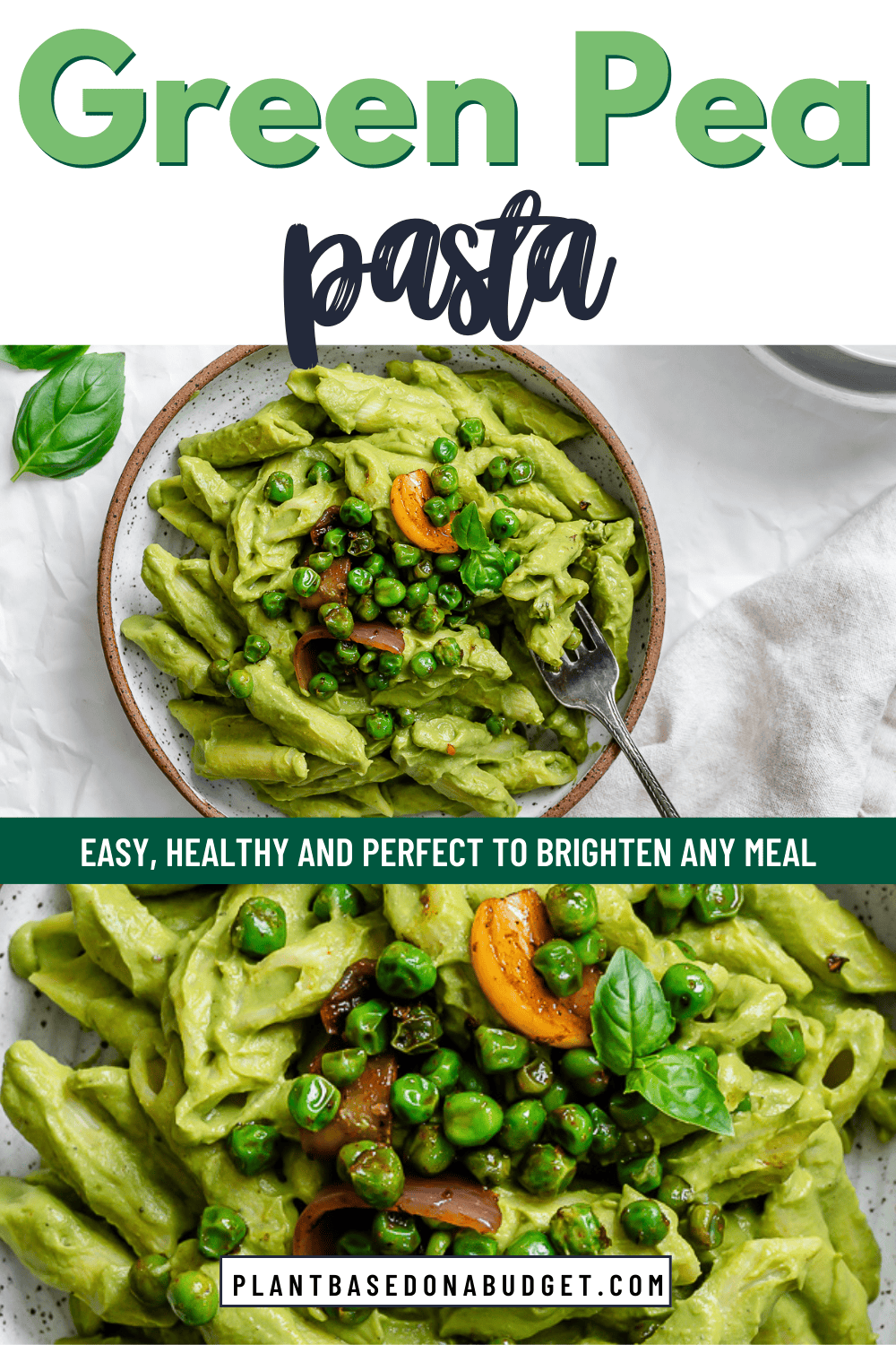Green Pea Pasta - Plant-Based on a Budget