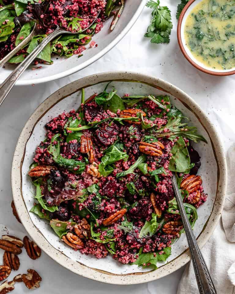 Roasted Beet and Quinoa Salad - Plant-Based on a Budget