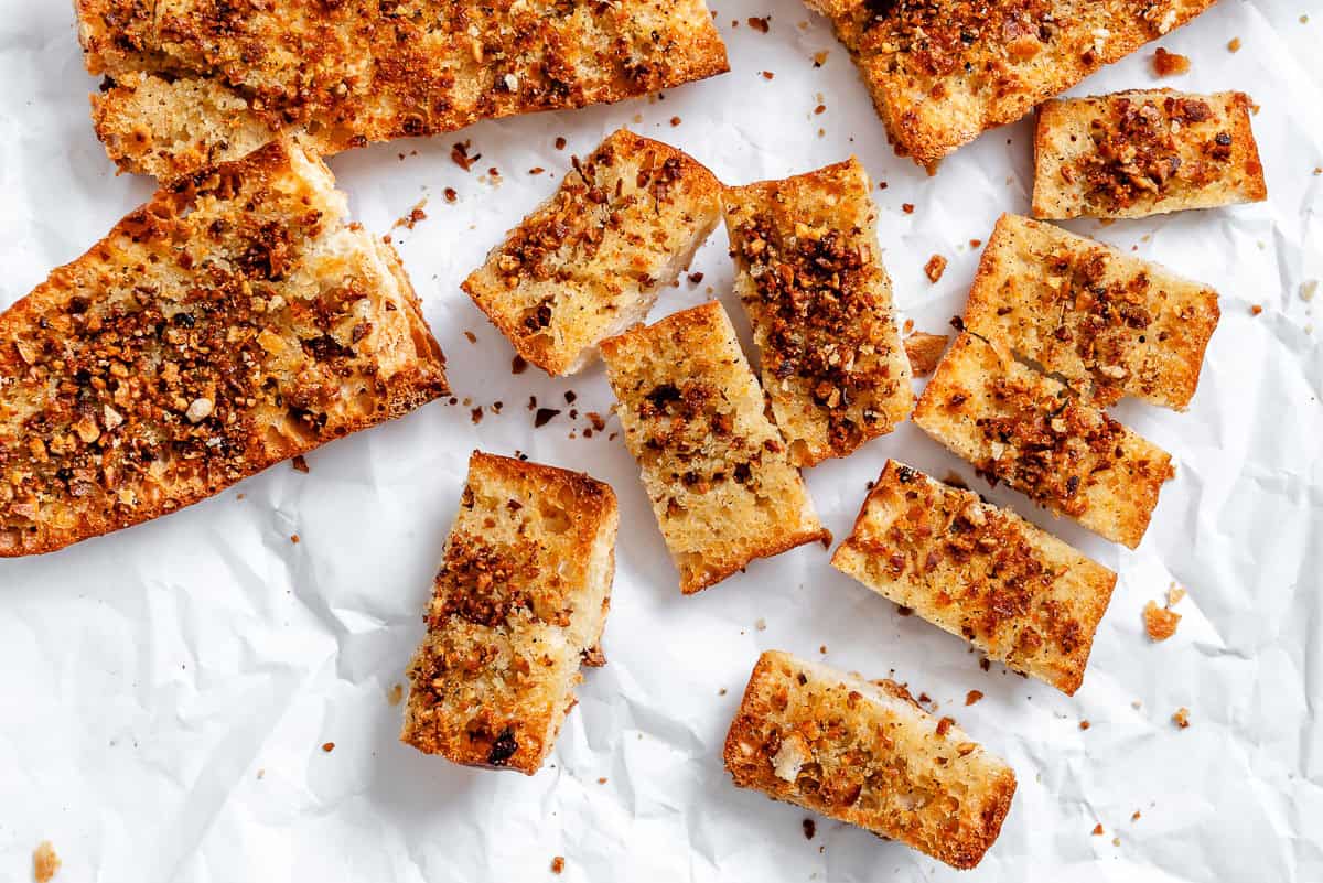 Easy Vegan Garlic Bread - Plant-Based on a Budget