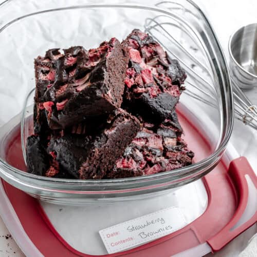 Strawberry Brownies - Plant-Based on a Budget