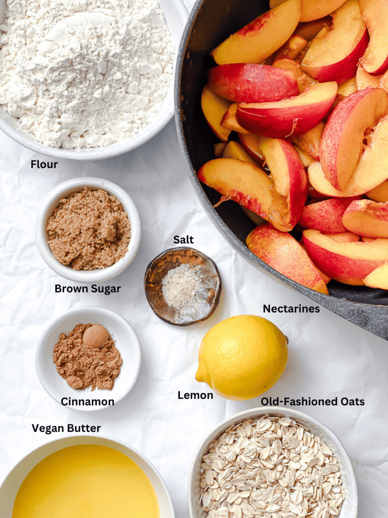Easy Nectarine Crisp - Plant-Based on a Budget