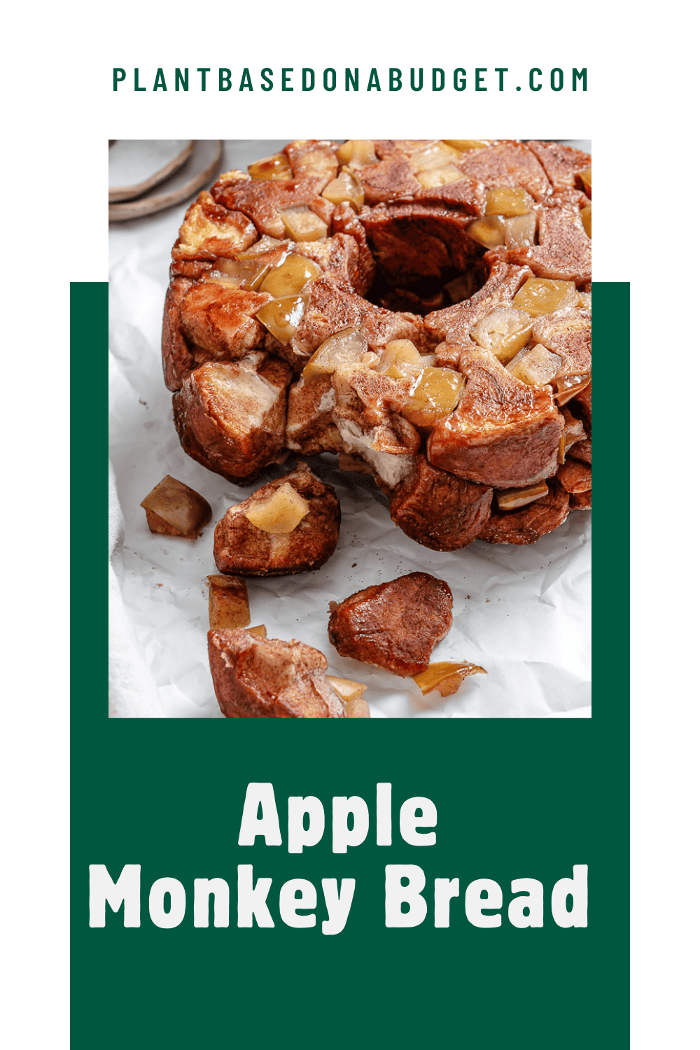 Easy Apple Monkey Bread - Plant-Based on a Budget