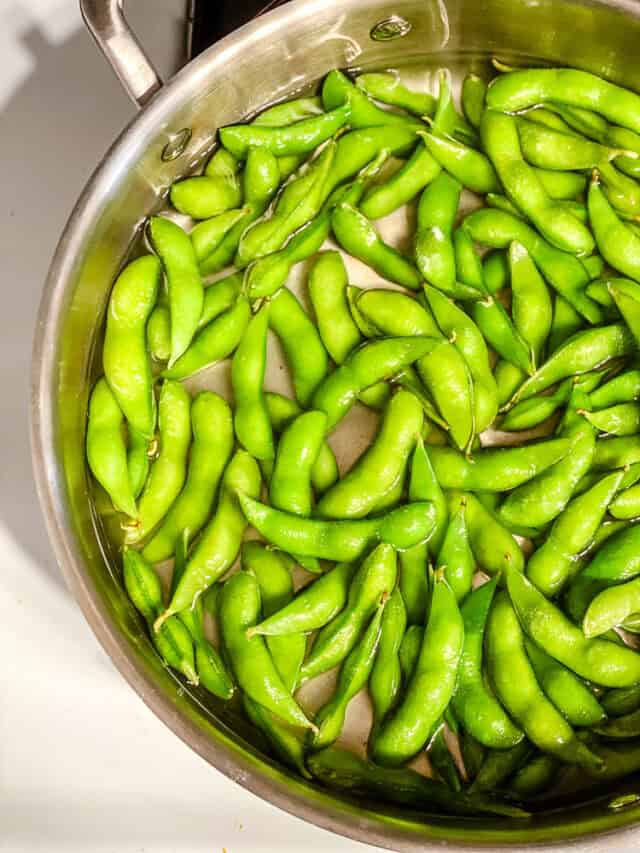 Quick Spicy Edamame [Chili and Garlic] - Plant-Based on a Budget