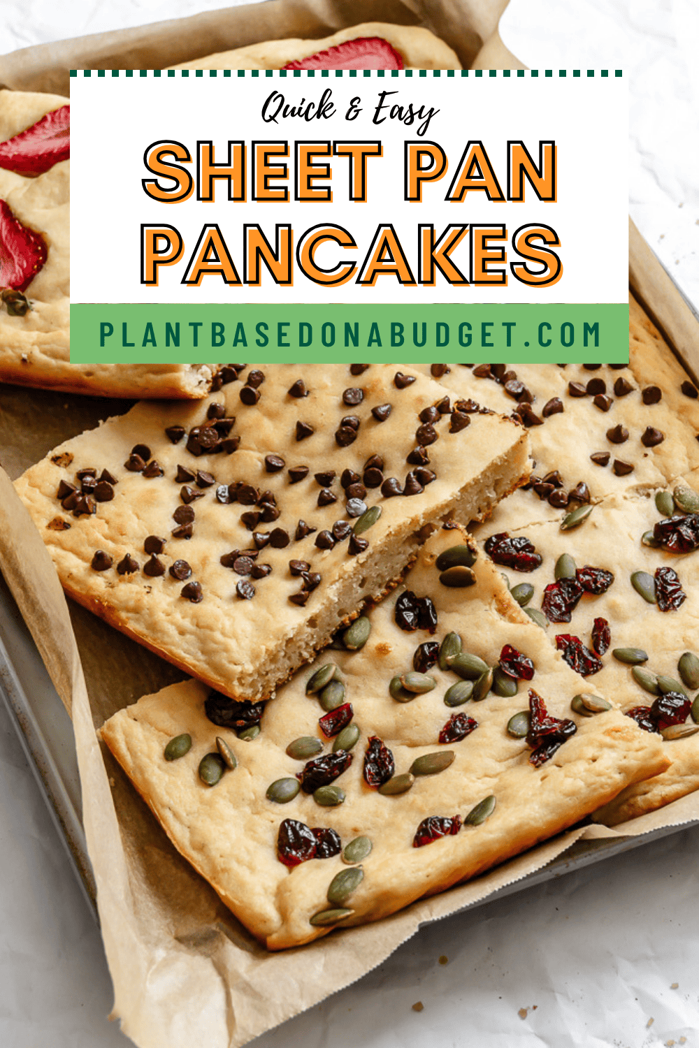 Vegan Sheet Pan Pancakes - Plant-Based on a Budget