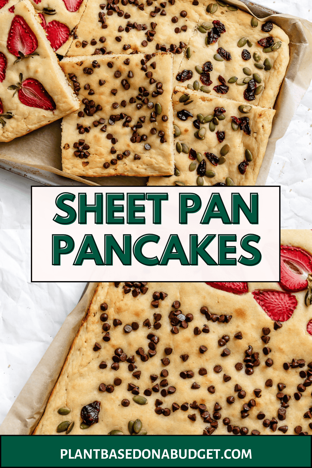 Vegan Sheet Pan Pancakes - Plant-Based on a Budget