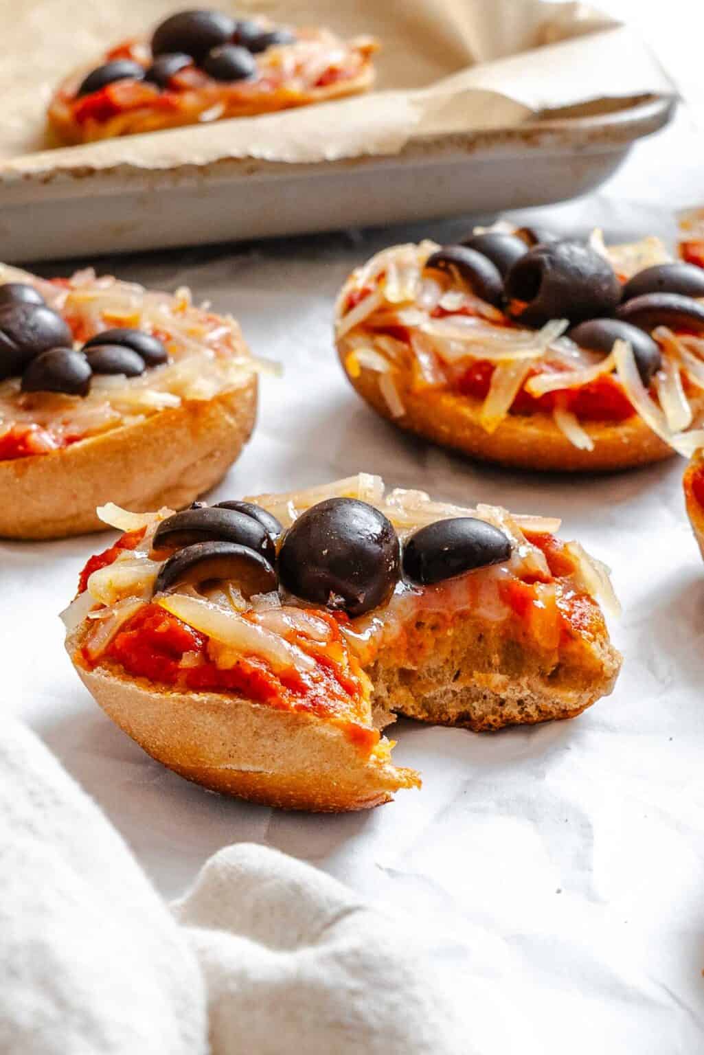 Mini Spider Pizza [Bagel Bites] - Plant-Based on a Budget