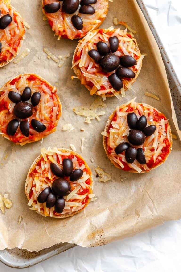 Mini Spider Pizza [Bagel Bites] - Plant-Based on a Budget