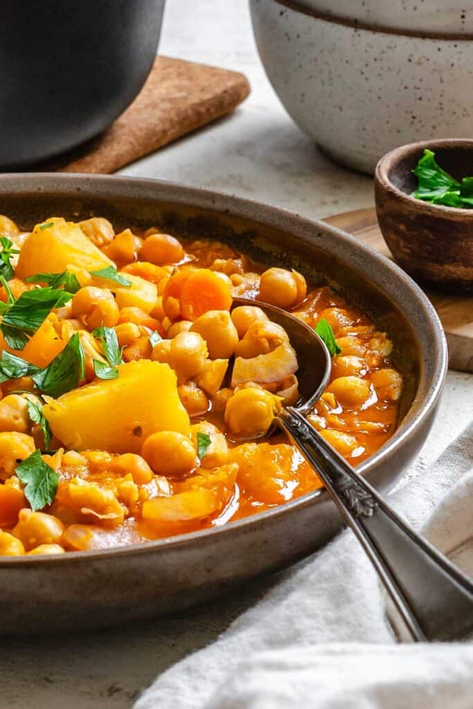 Easy Chickpea Stew - Plant-Based on a Budget